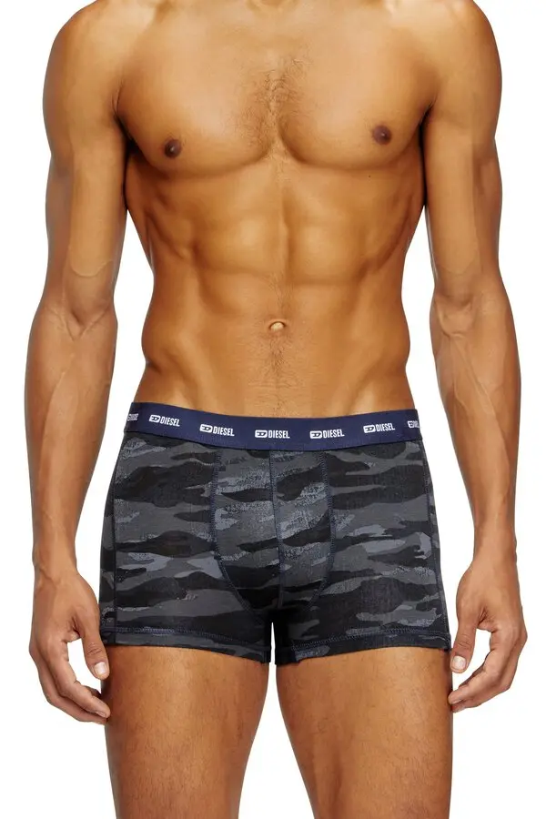 DIESEL® Three-pack Of Boxer Briefs Plain And Camo - Multicolor