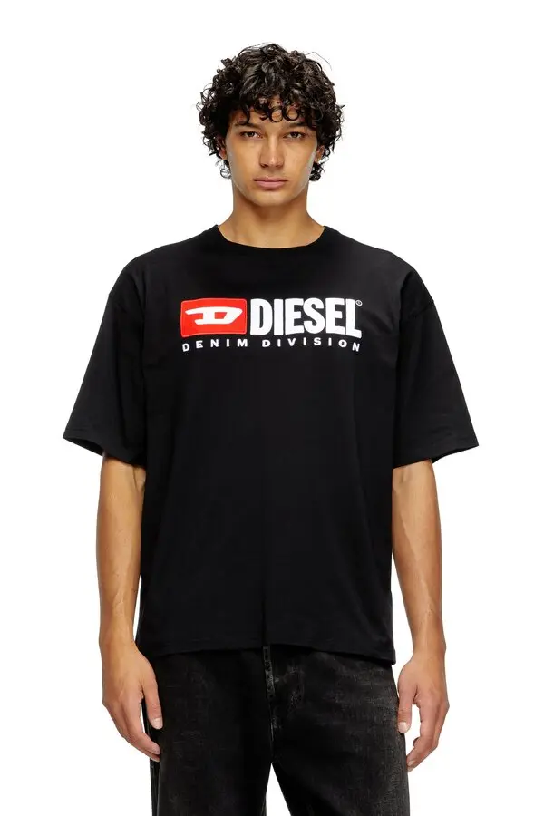 DIESEL® T-shirt With Patch Logo - Black