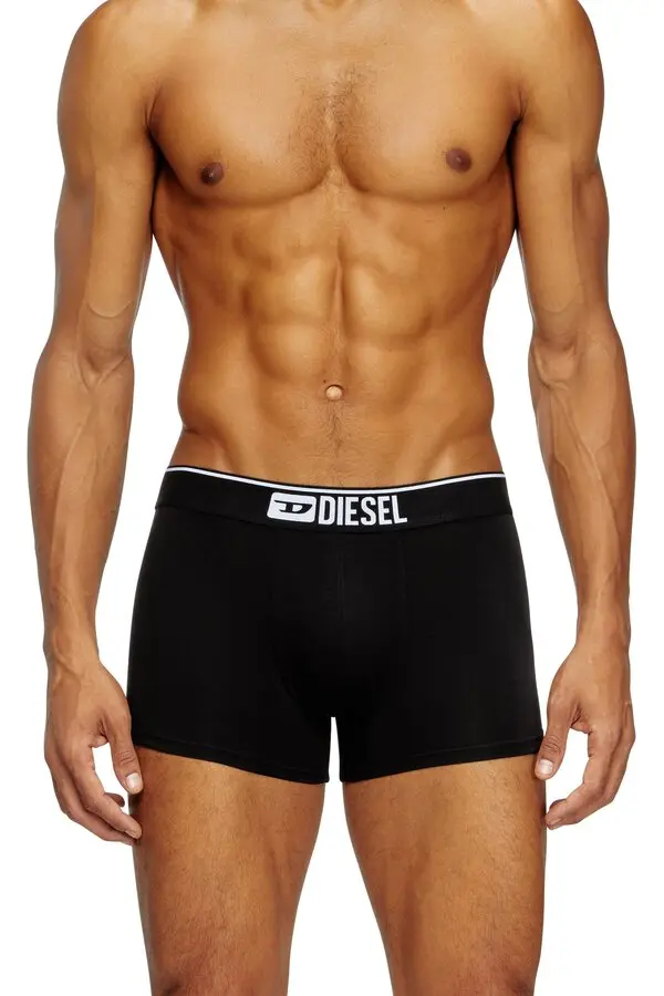DIESEL® Three-pack Of Plain Boxer Briefs - Black