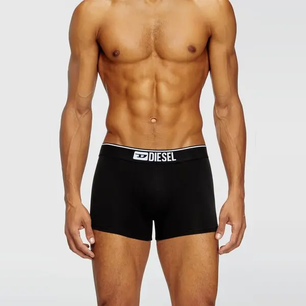 DIESEL® Three-pack Of Plain Boxer Briefs - Black