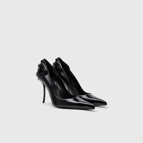 DIESEL® D-ten & Half-glossy Pumps With Curved Heel - Black