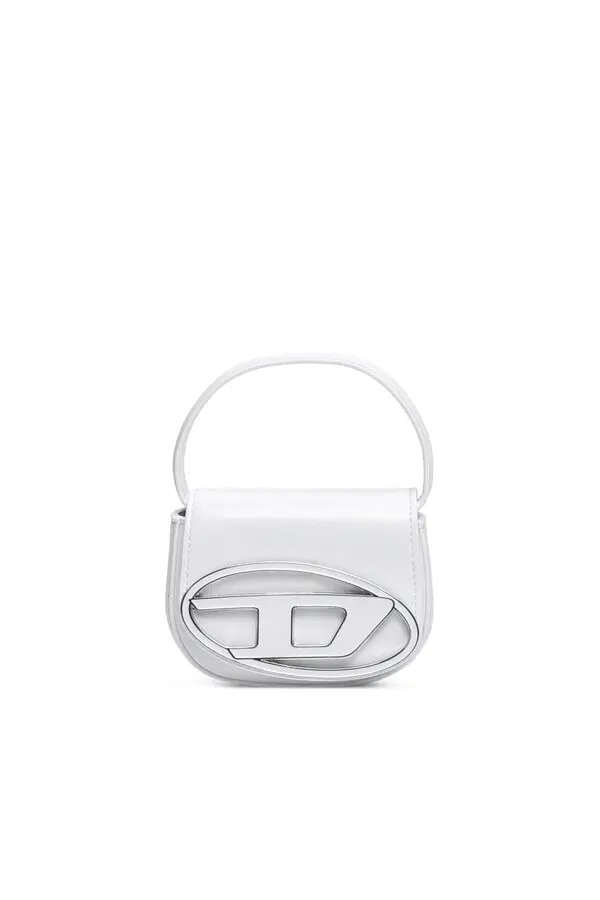 DIESEL® 1dr Xs-iconic Mini Bag With D Logo Plaque - White