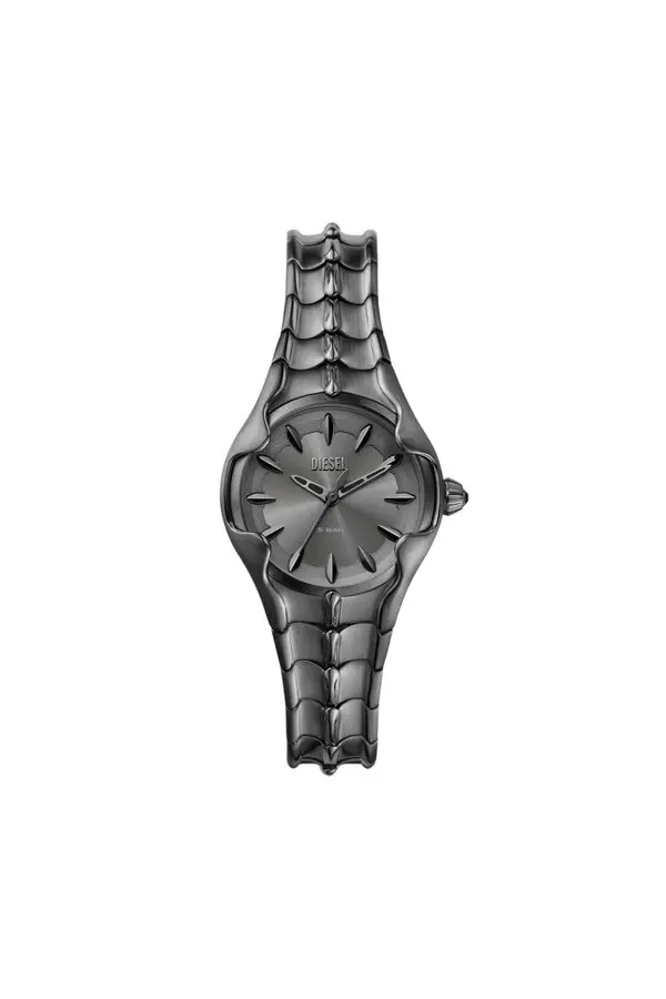 DIESEL® Vert Three-hand Gunmetal Stainless Steel Watch - Grey