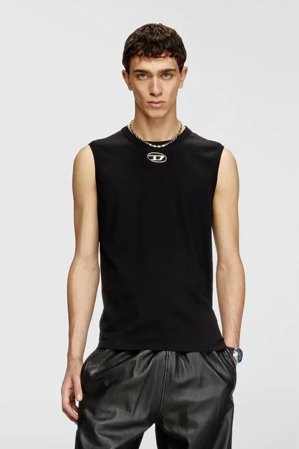 DIESEL® Tank Top With Metallic Oval D