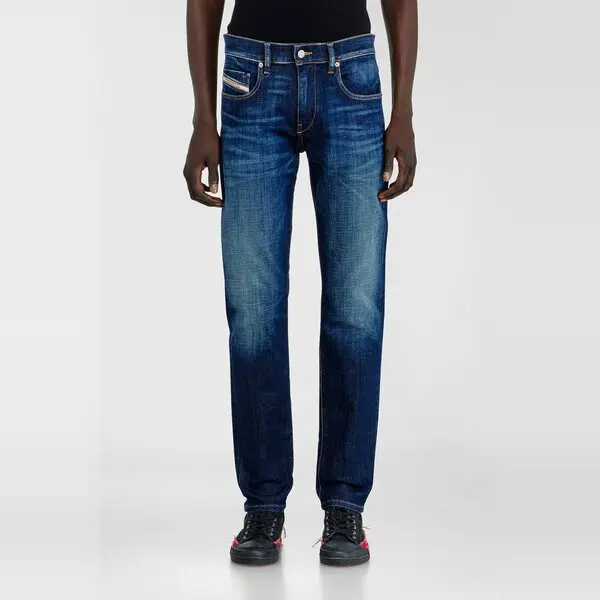 DIESEL® Slim Fit Jeans With Medium Waist And Zip Fly - Blue