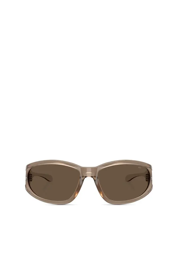 DIESEL® Rectangular Acetate Sunglasses - Brown