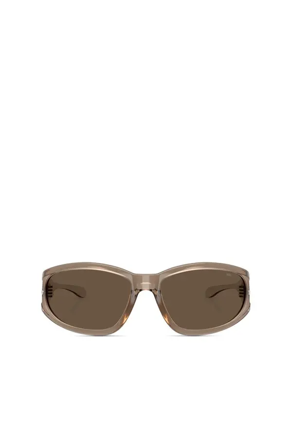 DIESEL® Rectangular Acetate Sunglasses - Brown