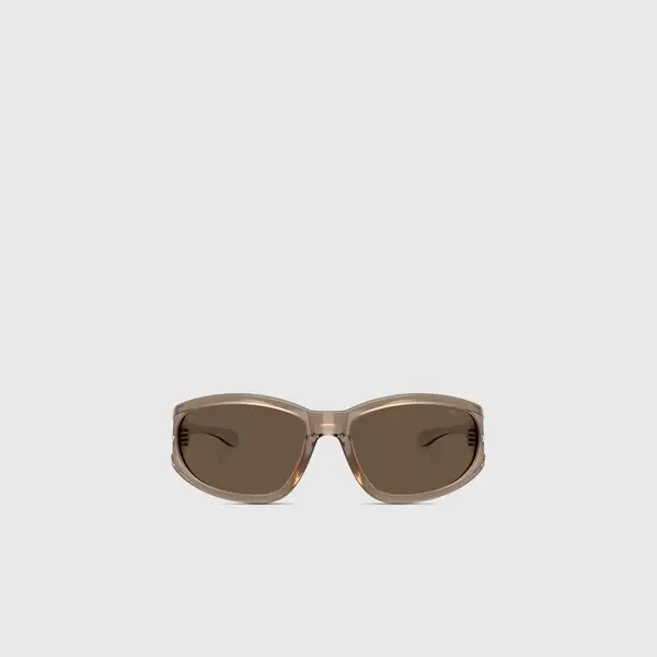 DIESEL® Rectangular Acetate Sunglasses - Brown