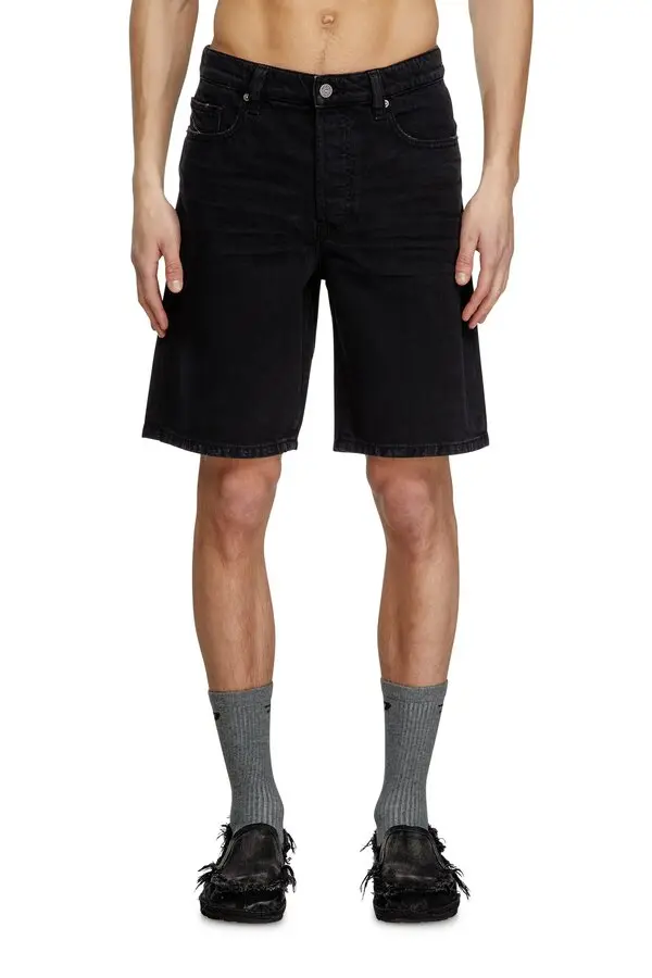 DIESEL® Fix Denim Straight Leg Shorts - Black