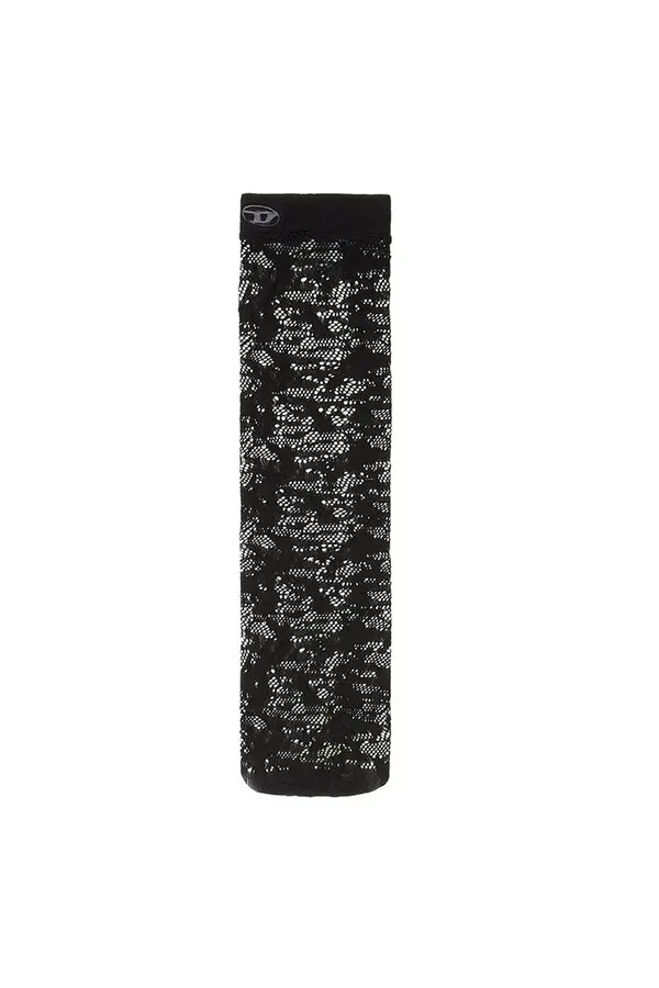 DIESEL® Camo Lace Long Socks - Black
