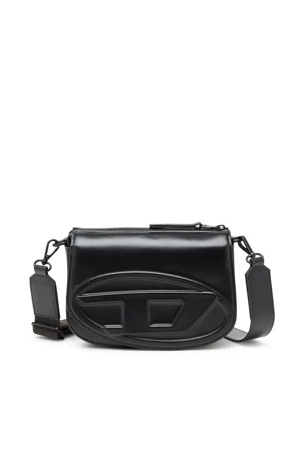 DIESEL® 1dr Camera Bag In Premium Leather - Black