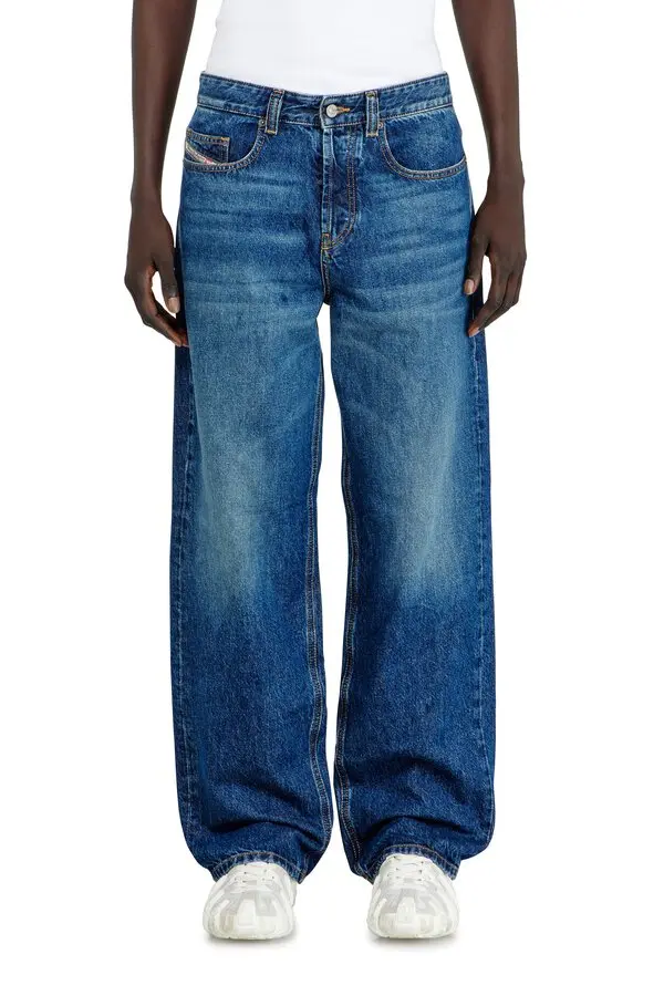 DIESEL® Relaxed Fit Low Waist Wide Leg Jeans