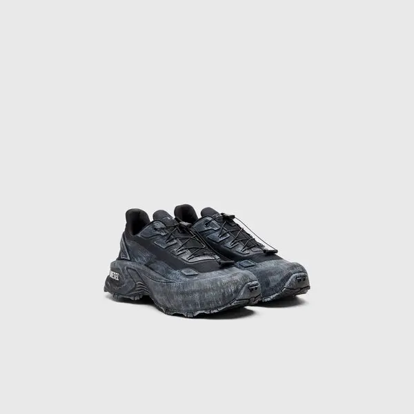 DIESEL® D-cage Distressed Sneakers - Black