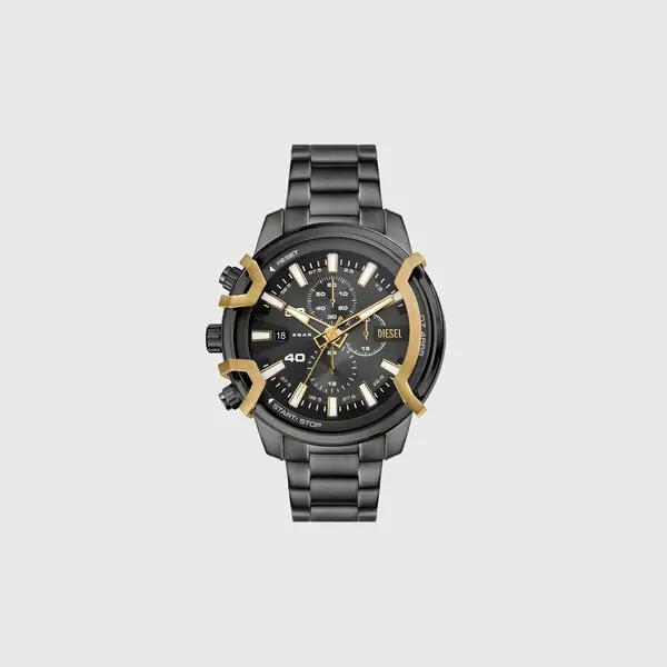 DIESEL® Griffed Chronograph Watch - Grey