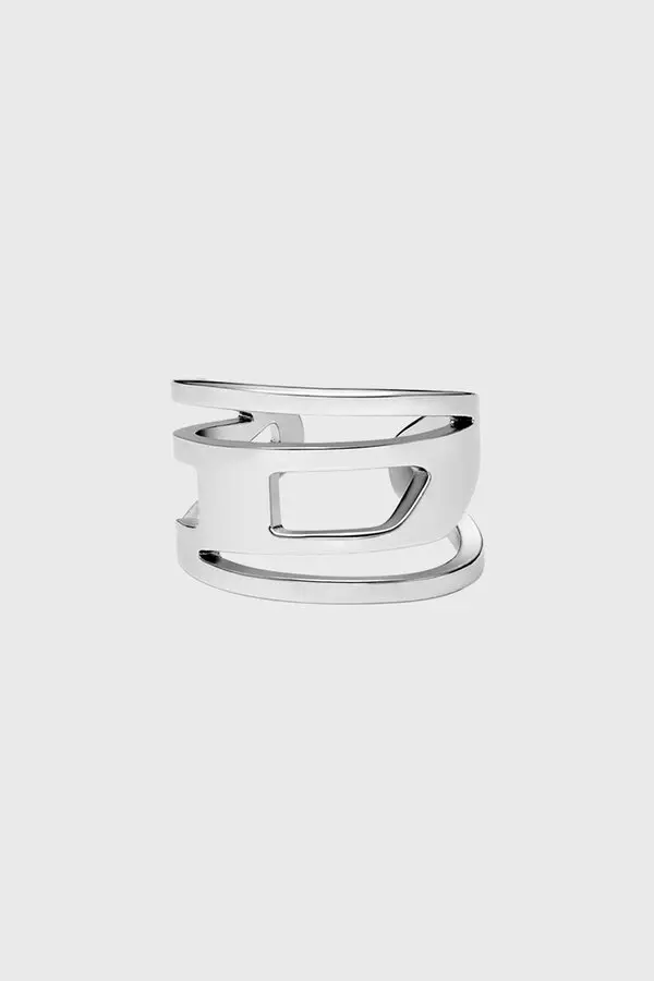 DIESEL® Stainless Steel Ear Cuff - Silver