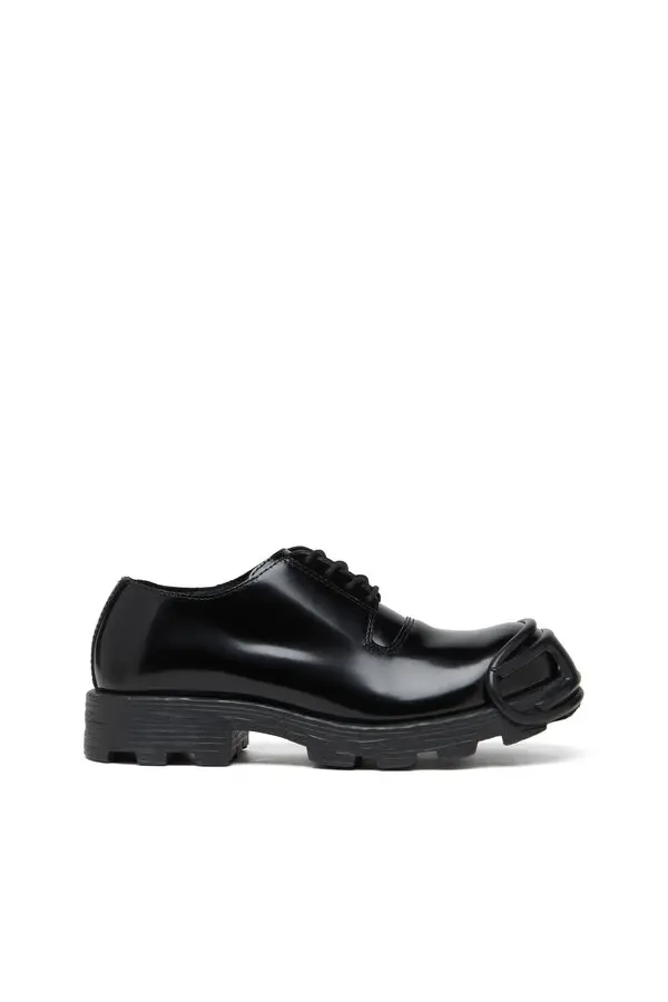 DIESEL® D-hammer Leather Lace-up Shoes With Oval D Toe Cap
