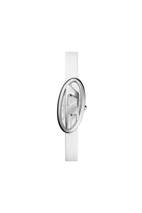 DIESEL® D-era Two-hand Leather Watch - White