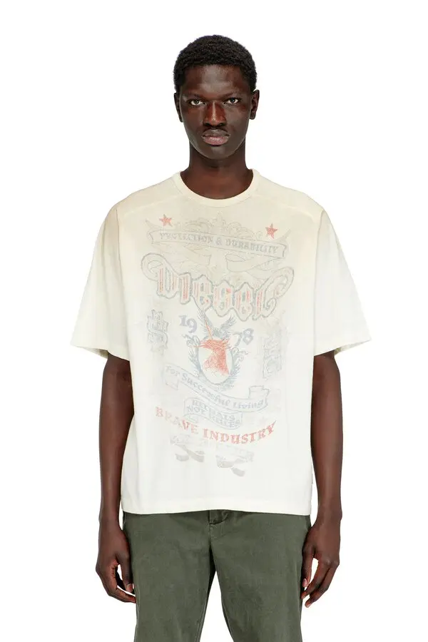 DIESEL® T-shirt With Crest Graphic
