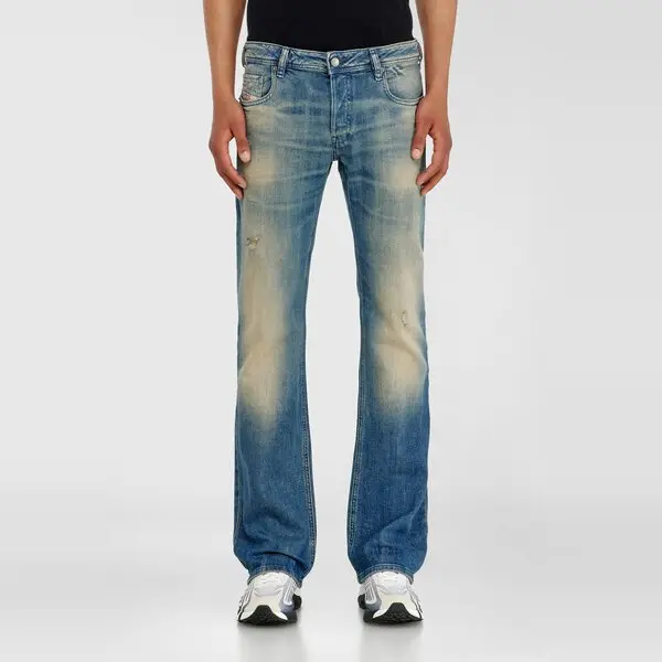 DIESEL® Bootcut Jeans With Low Waist And Button Fly - Blue