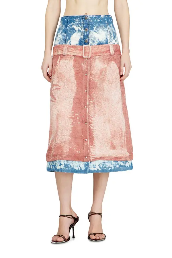 DIESEL® Hybrid Effect Midi Skirt