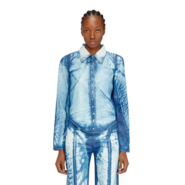 DIESEL® X-ray Lyocell Denim Shirt - Blue