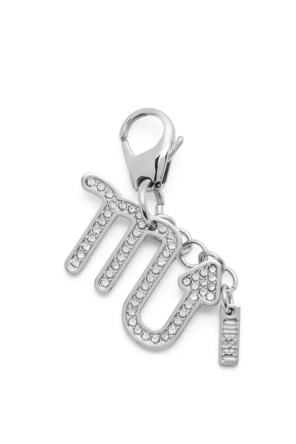 DIESEL® Scorpio Zodiac Charm With Rhinestones - Silver