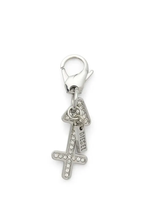 DIESEL® Metal Sagittarius Zodiac Charm With Rhinestones
