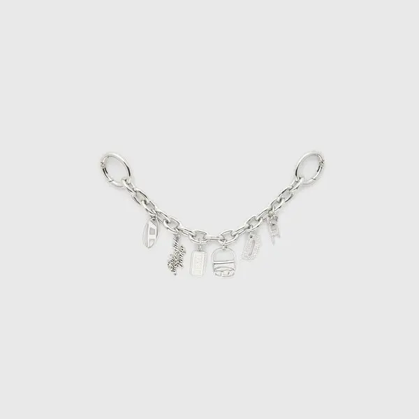 DIESEL® Charm Detachable Chain - Silver