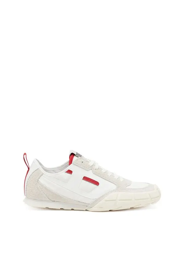 DIESEL® S-pagodha Leather, Suede, And Ripstop Lace-up Sneakers - Multicolor