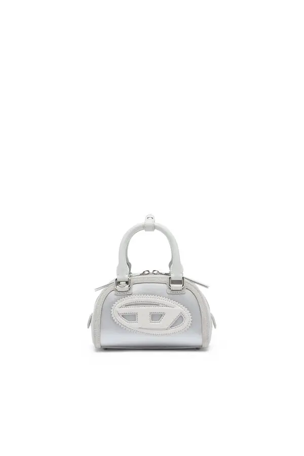 DIESEL® 1dr Dome Mini Crossbody Bag - Silver