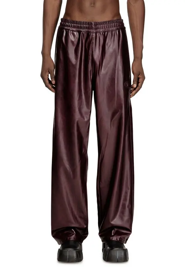 DIESEL® Pants With Logo In Burgundy