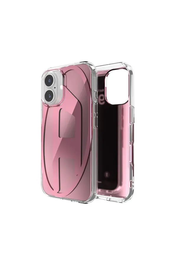 DIESEL® Oval D Mirror Case For I P 16 - Pink