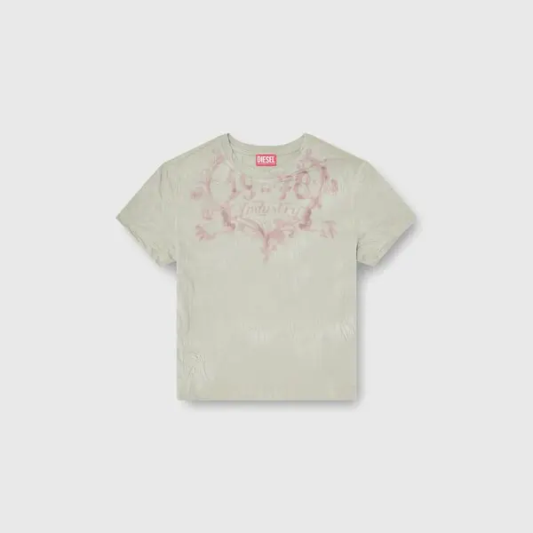 DIESEL® Slim-fit Cotton T-shirt With Graphic Print - Multicolor