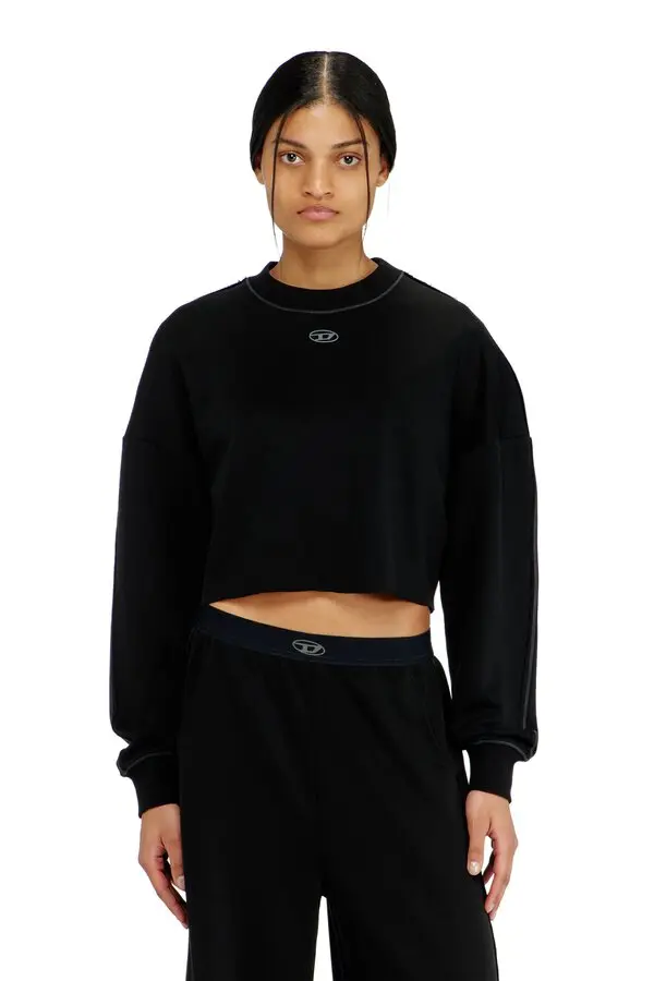 DIESEL® Cropped Top In Light Stretch Scuba