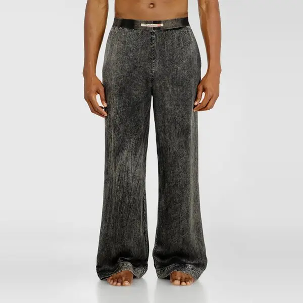DIESEL® Viscose Pants With A Fluid Fit - Grey
