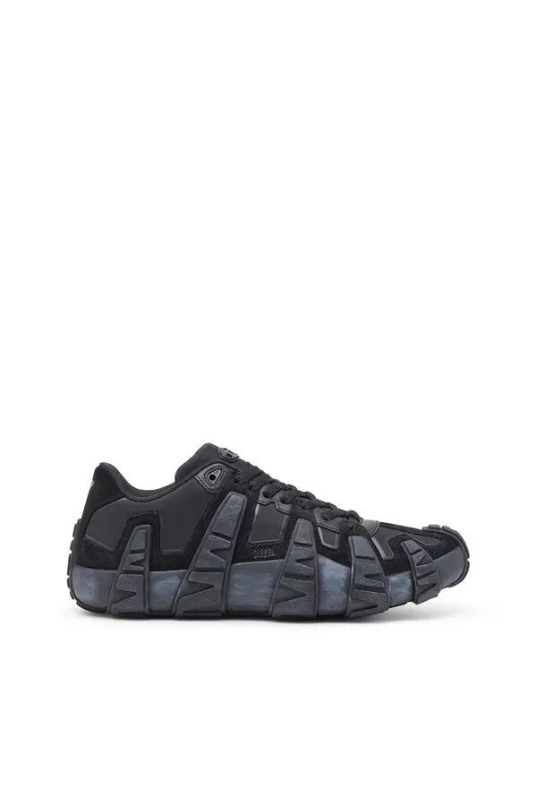 DIESEL® S-d-griffe Technical Nylon And Suede Lace-up Sneakers