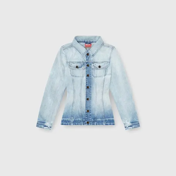 DIESEL® Hourglass Denim Trucker Jacket - Blue