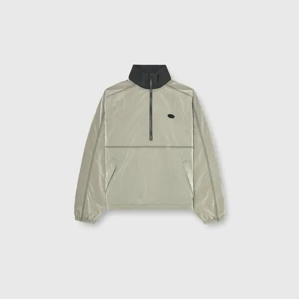 DIESEL® Nylon Crinkle Effect Zip Jacket - Grey