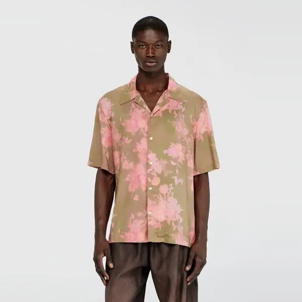 DIESEL® Lyocell Shirt With All-over Floral Print - Multicolor