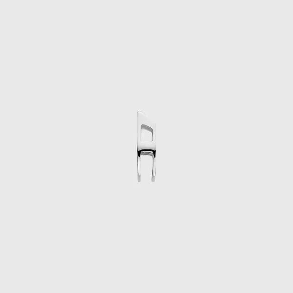 DIESEL® Stainless Steel Hoop Earring - Silver