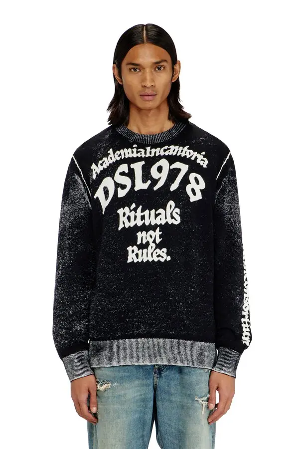 DIESEL® Rituals Not Rules" Organic Cotton Jumper - Multicolor
