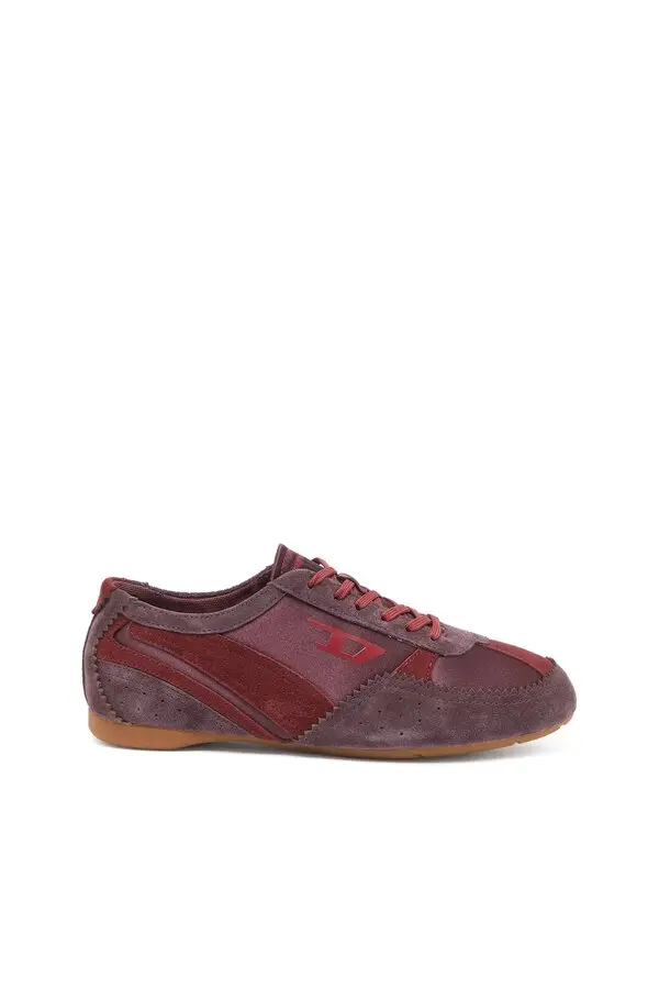 DIESEL® D-mile-flat Sneakers With Suede Overlays - Red