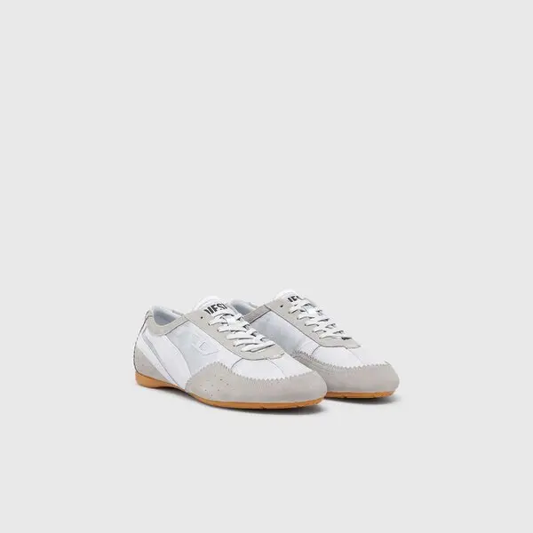 DIESEL® D-mile Flat Sneakers With Suede Overlays - Blue