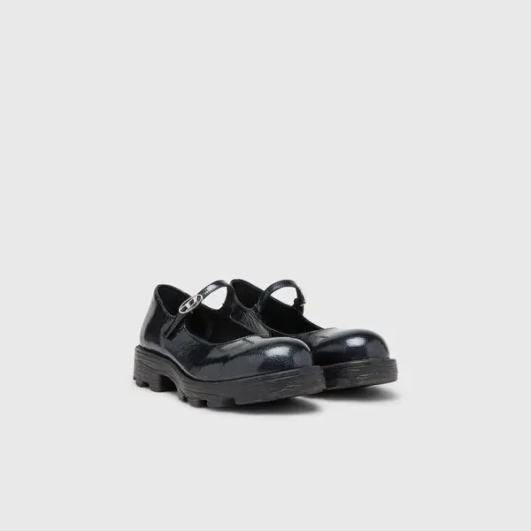 DIESEL® D-hammer Patent Leather Mary Jane Flats - Black