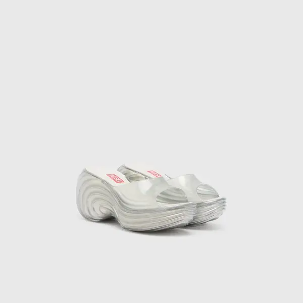DIESEL® X Melissa Platform Mule In Melflex - Silver