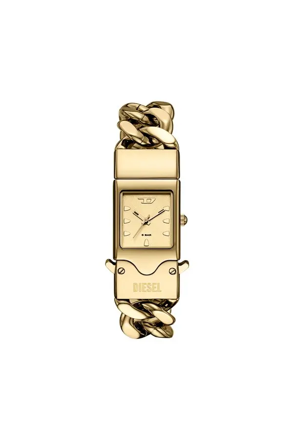 DIESEL® Stainless Steel Chain Bracelet Watch - Gold