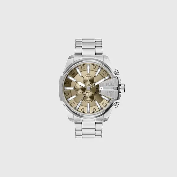 DIESEL® Stainless Steel Chronograph Watch - Silver