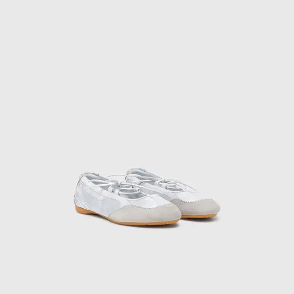 DIESEL® D-mile Ballet Flats With Lace-up Detail