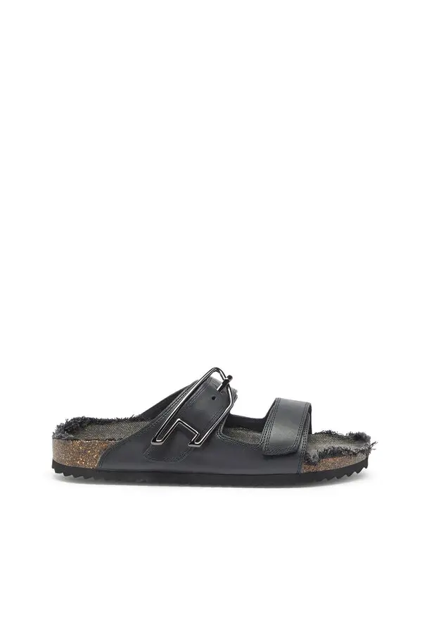 DIESEL® D-woodstock Double Band Slides With D-shaped Buckle