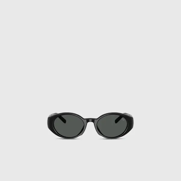 DIESEL® Oval Sunglasses With Logo Detail - Black